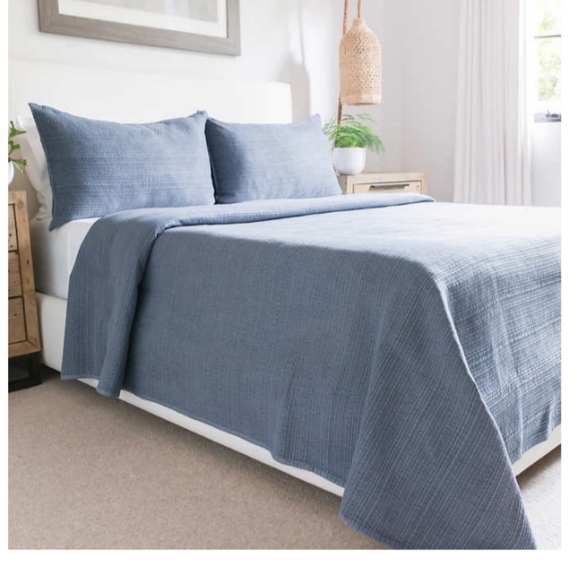 Jennifer Adam | Bedding | James Adams 3 Piece Stonewash Quilt Set ...